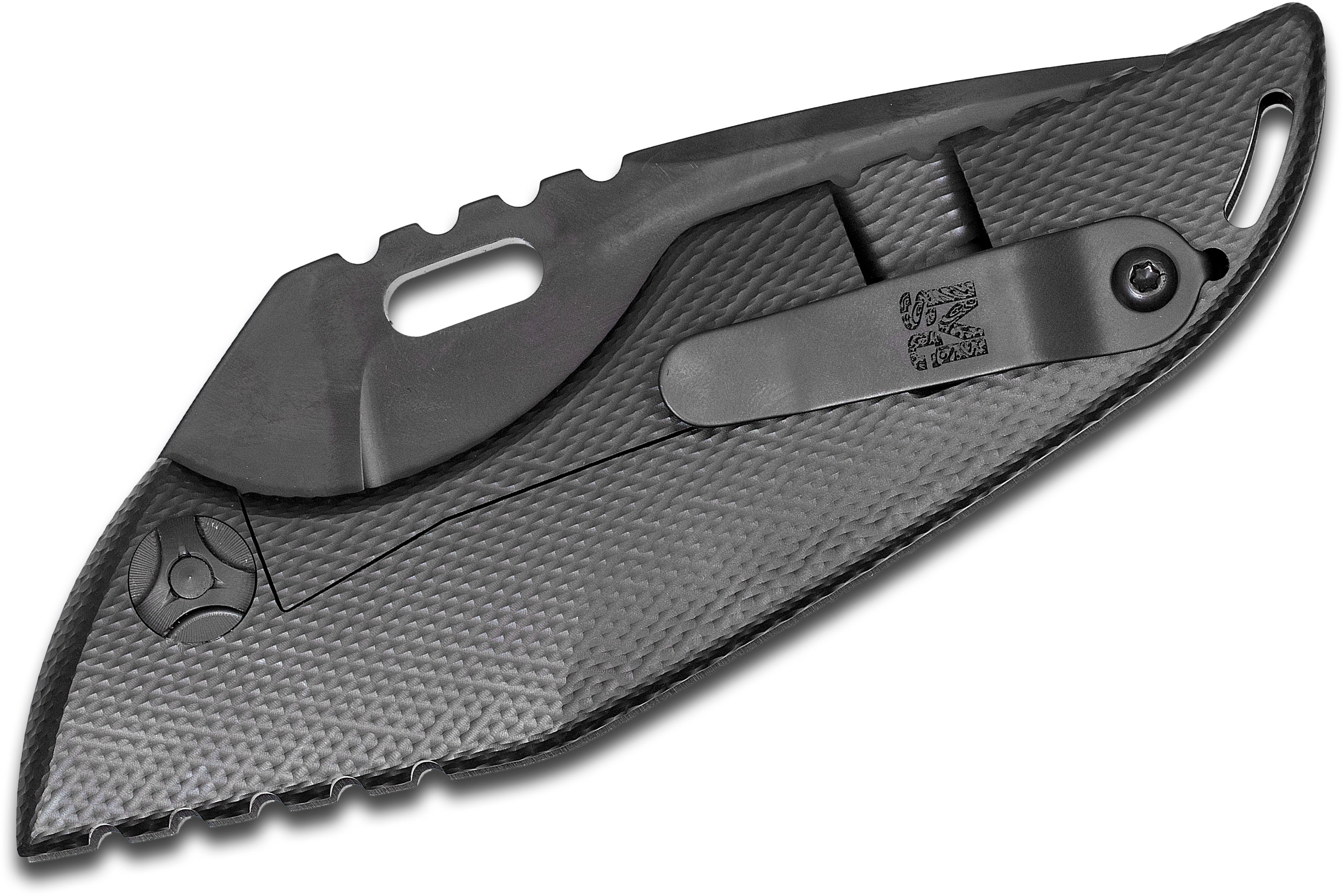 Mick Strider Custom SJ75 Full Stealth Folding Knife 4" Spear Point ...