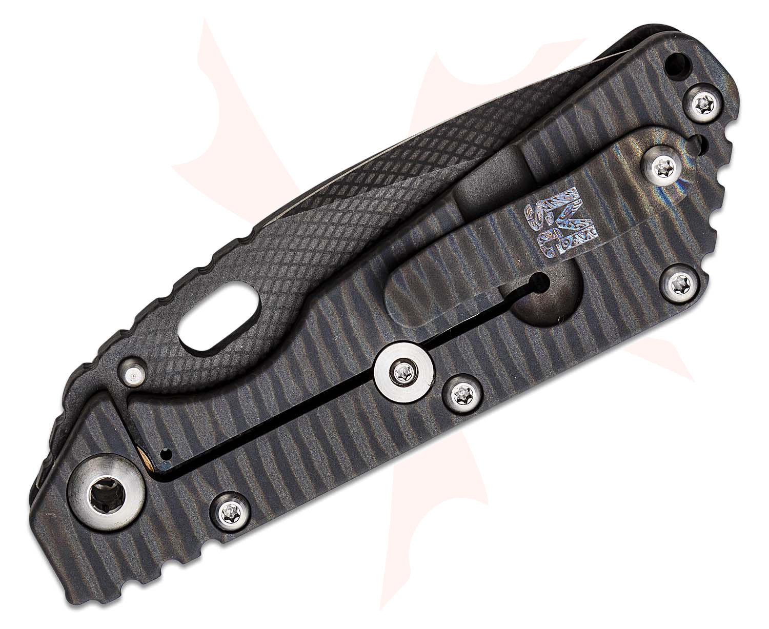 Mick Strider Custom SMF Folding Knife 4" Nightmare Recurve Clip Point ...