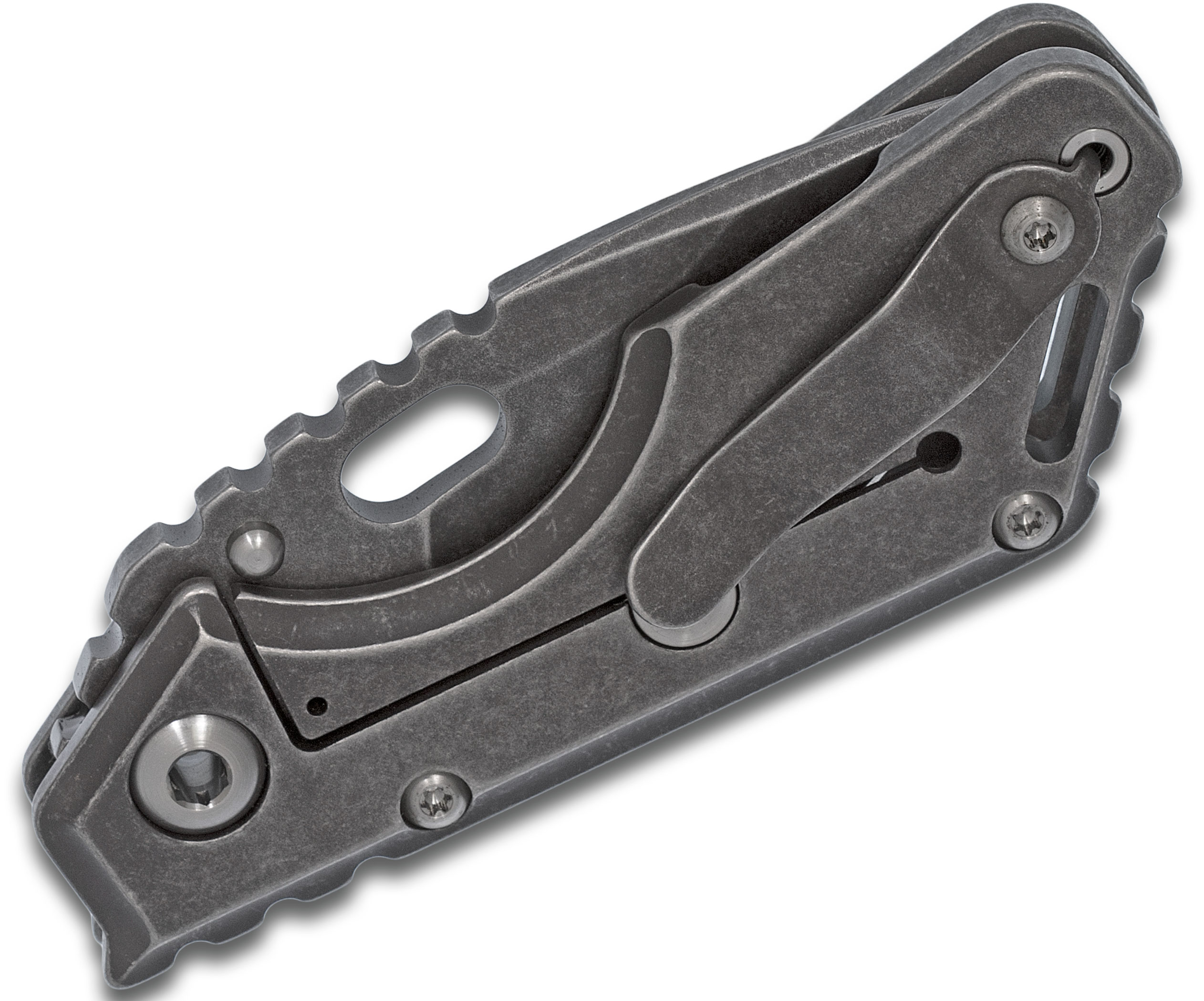 Mick Strider Custom Stub Folding Knife 3.25" Black Stonewashed CTS-204P ...