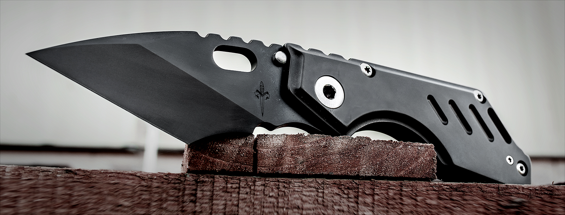 Mick Strider/Tony Marfione Custom Stub Folding Knife 3.25" Black DLC ...