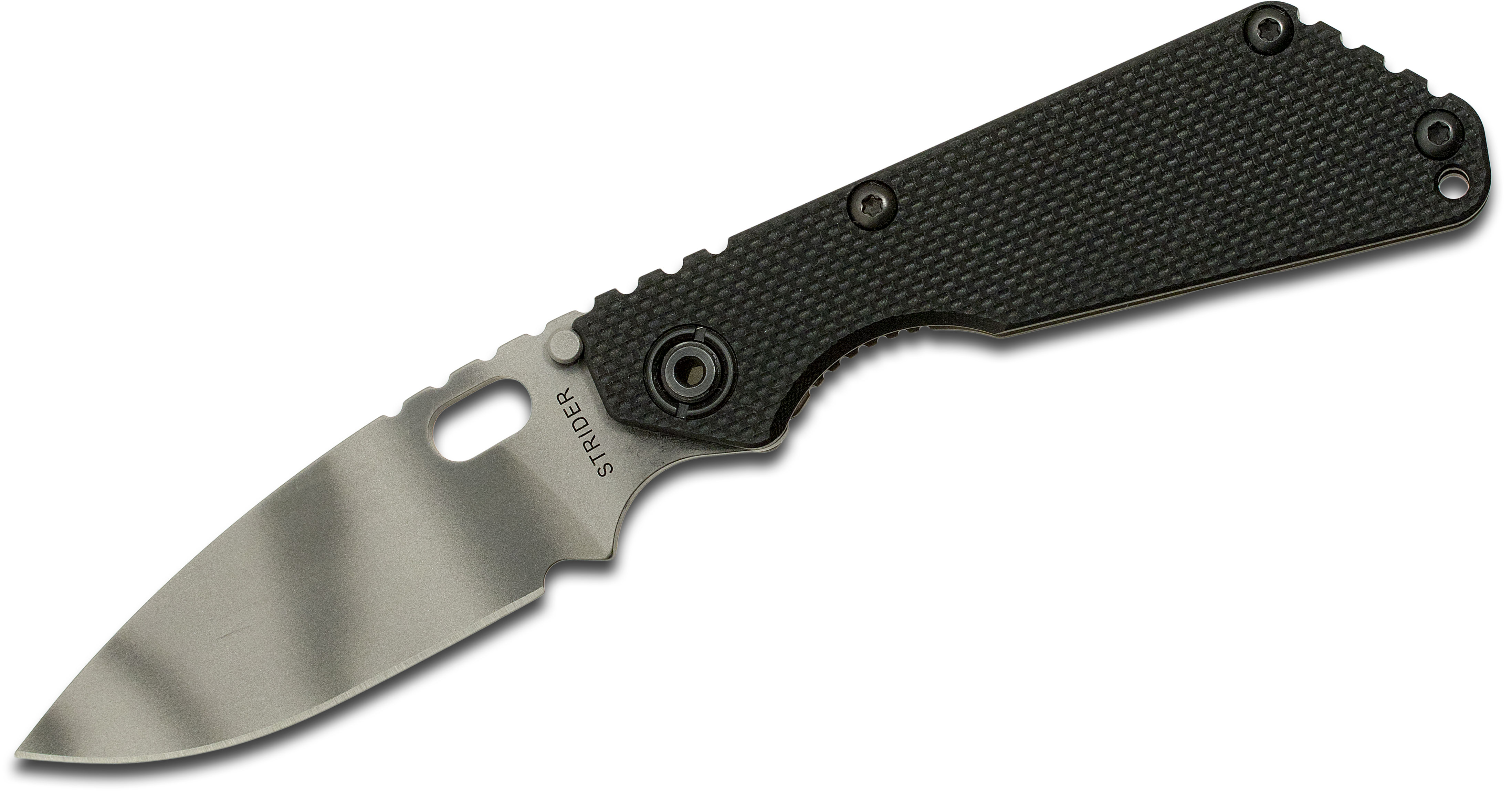 Strider Knives SnG Folding Knife 3.5" S30V Tigerstriped Blade, Black ...