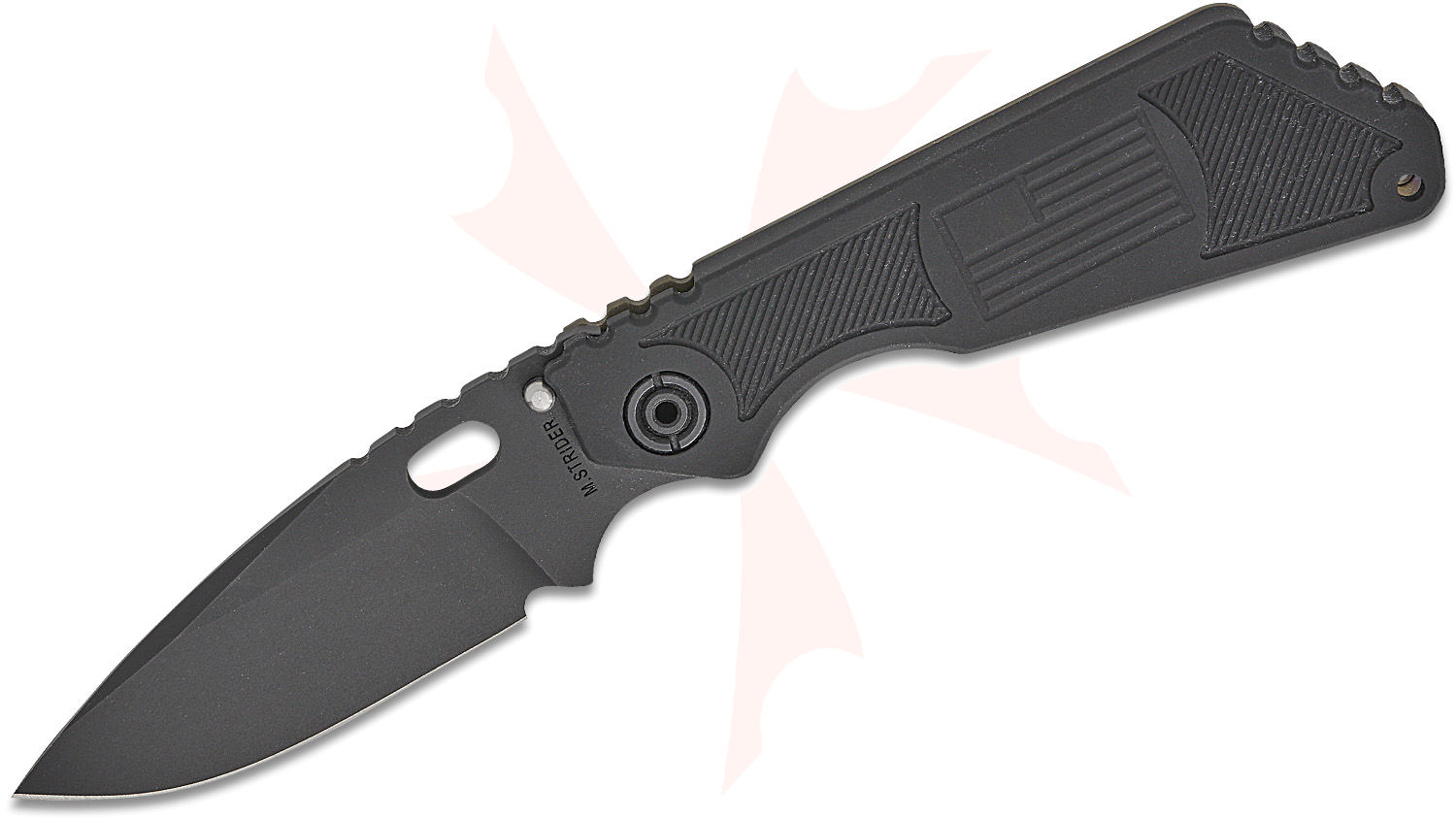 Mick Strider SMF Folding Knife 4" CPM-MagnaCut Black Chromium Nitrate ...