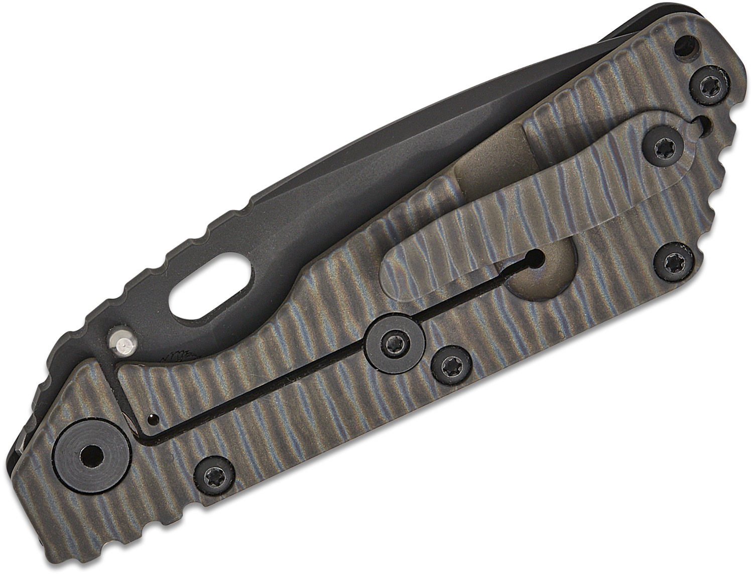 Mick Strider SMF Folding Knife 4" CTS-PD#1 Black Chromium Nitrate Drop ...