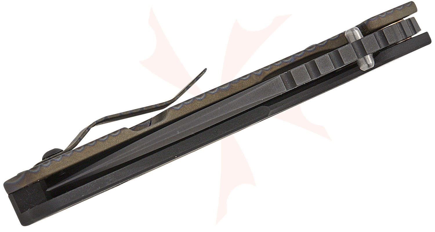 Mick Strider SMF Folding Knife 4" CTS-PD#1 Black Chromium Nitrate Drop ...