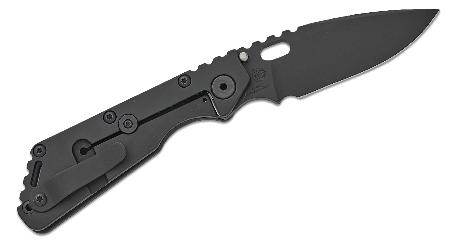Mick Strider SMF Folding Knife 4" CPM-MagnaCut Black Chromium Nitrate ...