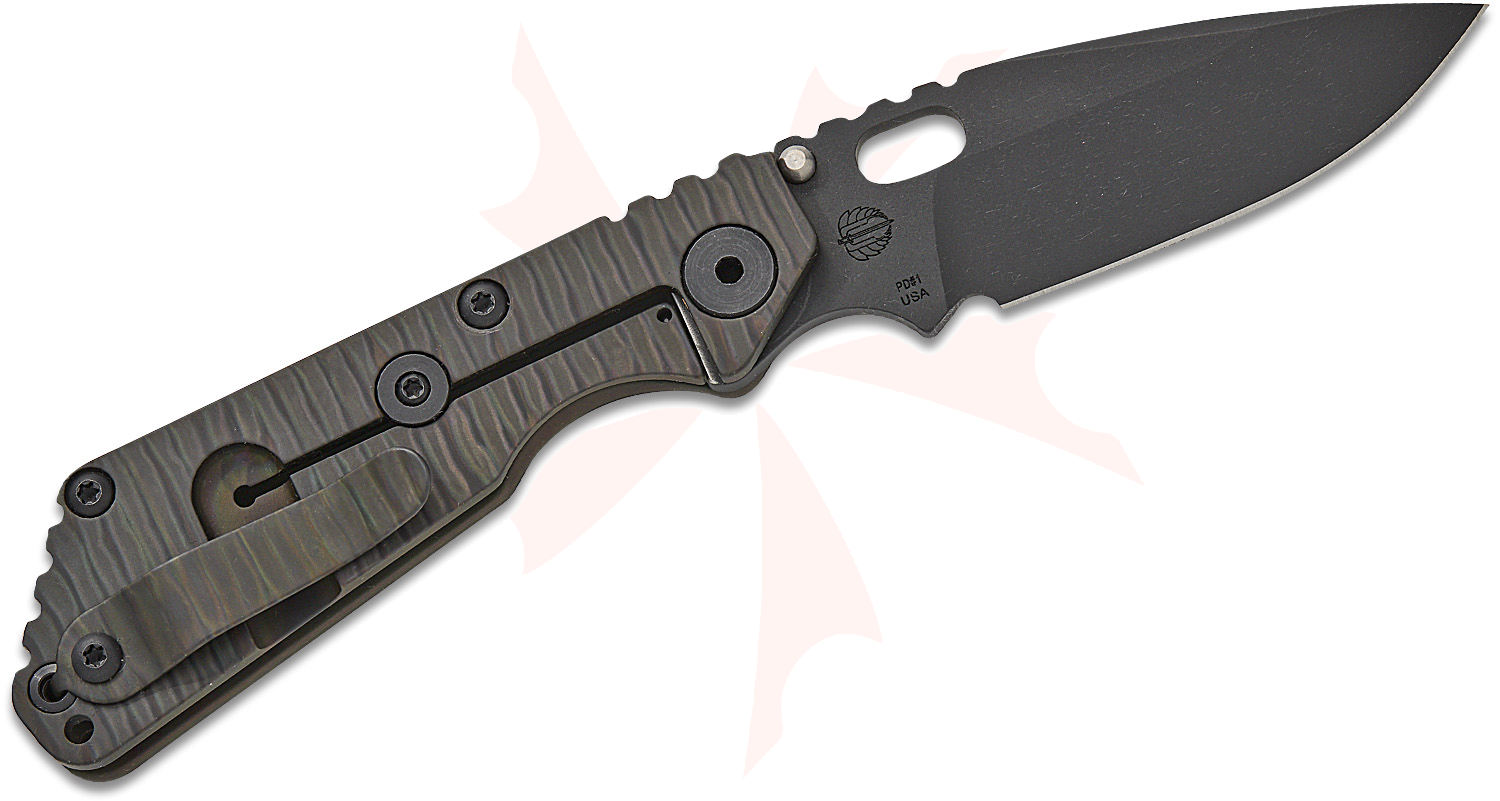 Mick Strider SnG Folding Knife 3.5" CTS-PD#1 Black Chromium Nitrate ...