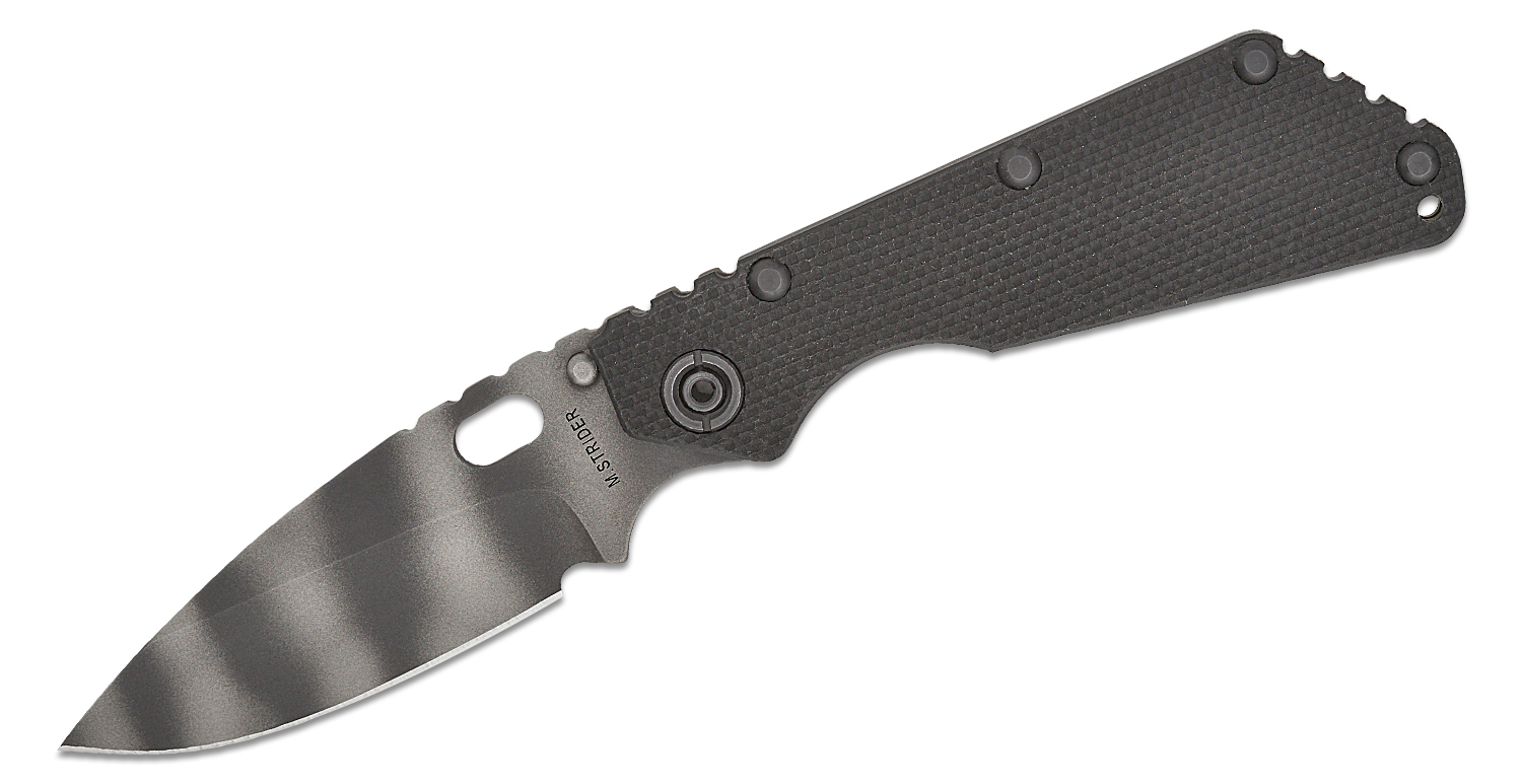Mick Strider SMF Folding Knife 4" CPM-154 Tiger Stripe Drop Point Blade ...