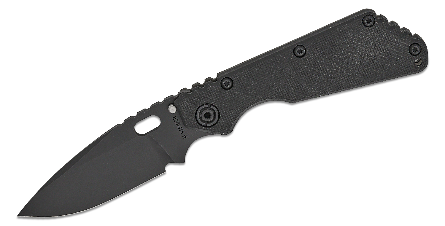 Mick Strider SMF Folding Knife 4" CPM-MagnaCut Black Chromium Nitrate ...