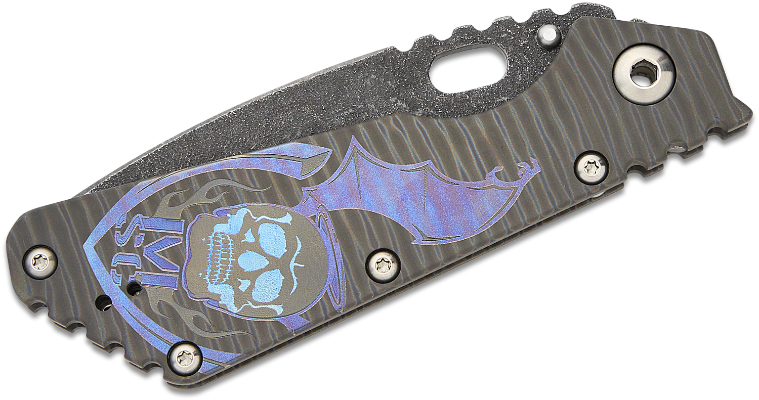Mick Strider Custom XL SnG Folding Knife 4.5" CPM-20CV Acid Washed ...