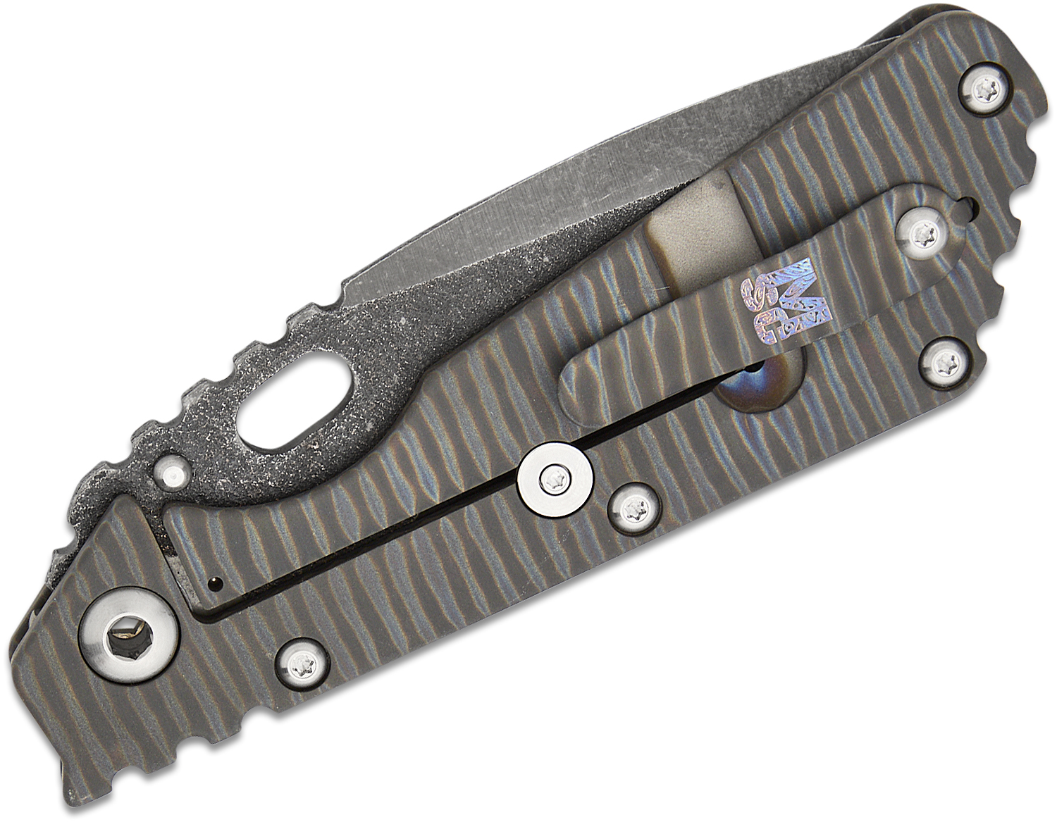 Mick Strider Custom XL SnG Folding Knife 4.5" CPM-20CV Acid Washed ...