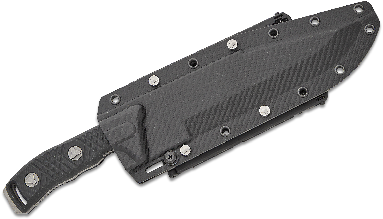 Microtech 104-11AP Arbiter Fixed Blade Knife 9" Apocalyptic Combo ...