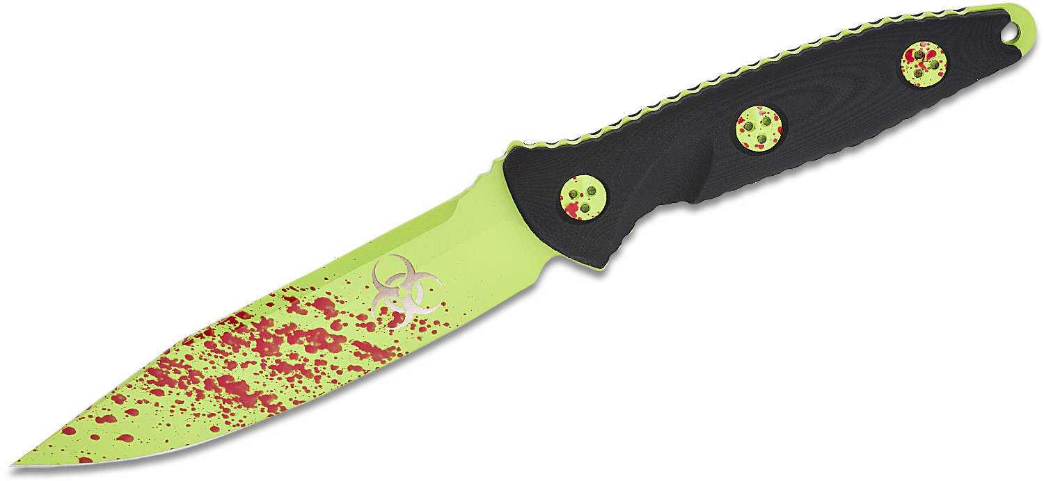 Microtech 113-1Z Socom Alpha Fixed Blade Knife 5.45" Zombie Green Clip ...
