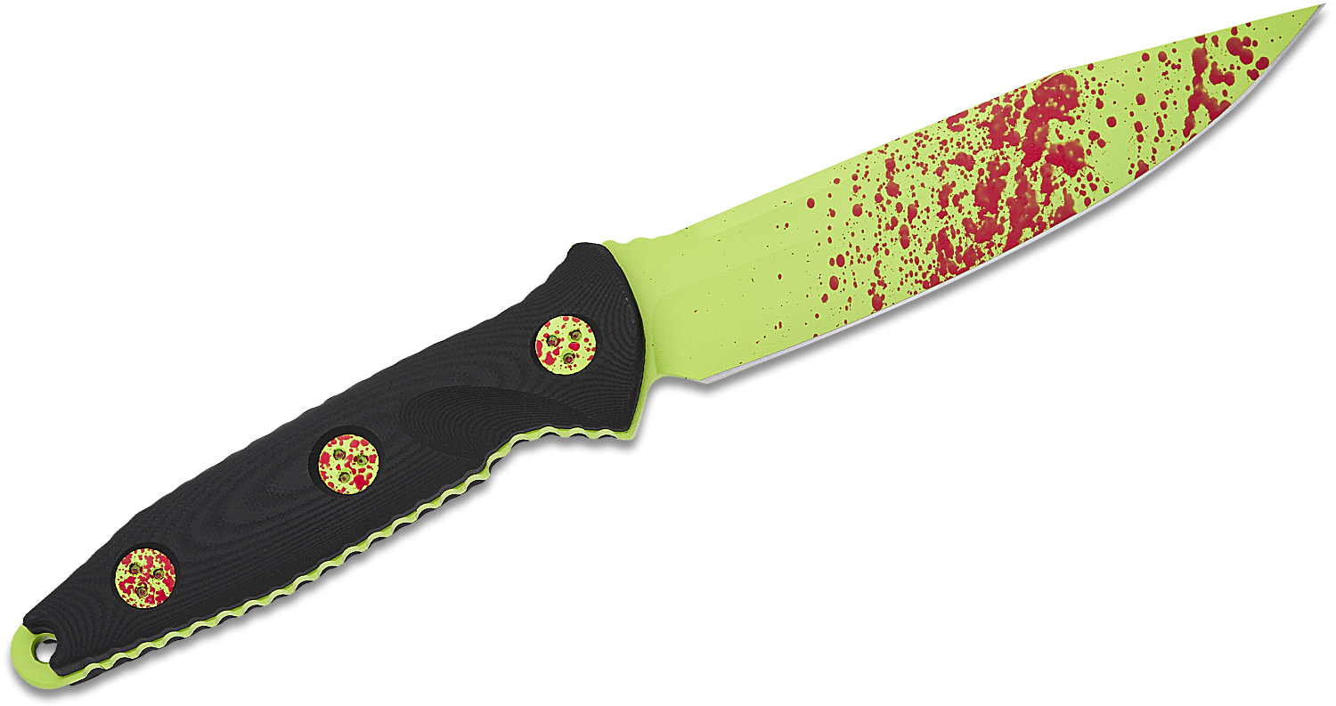 Microtech 113-1Z Socom Alpha Fixed Blade Knife 5.45" Zombie Green Clip ...