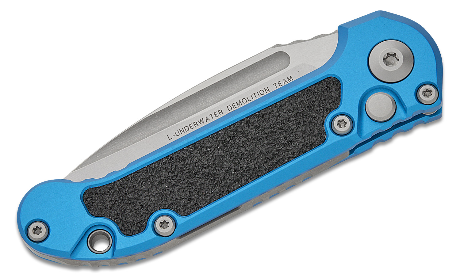 Microtech 1135-11BL LUDT Gen III AUTO Folding Knife 3.45" M390MK Stonewashed Drop Point Combo ...