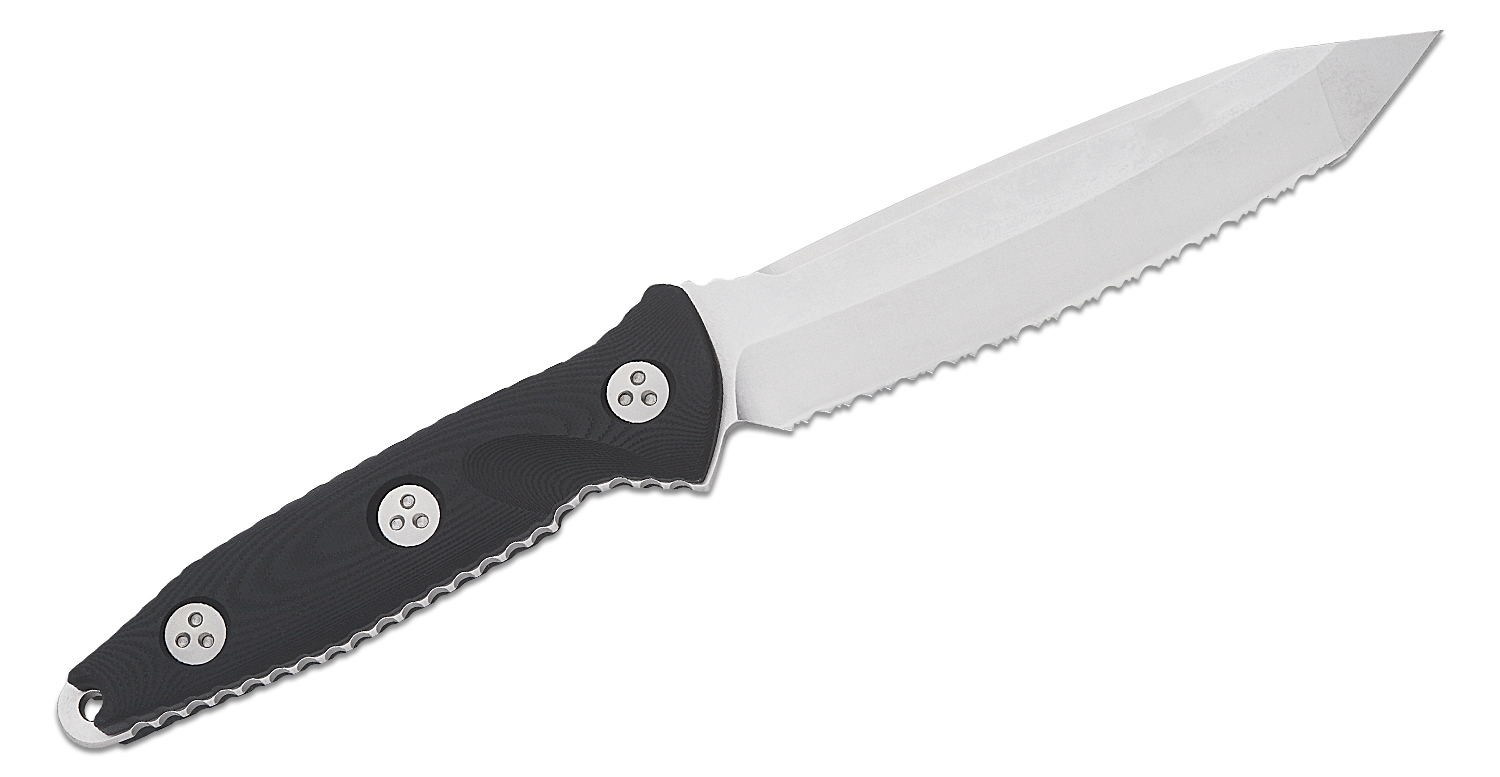 Microtech 114-12 Socom Alpha Fixed Blade Knife 5.45" Stonewashed Tanto ...