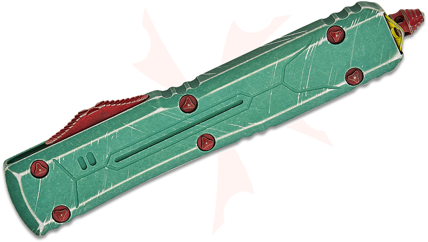 Microtech 121-11BH Special Bounty Hunter Ultratech AUTO OTF Knife 3.46" Apocalyptic Drop Point ...