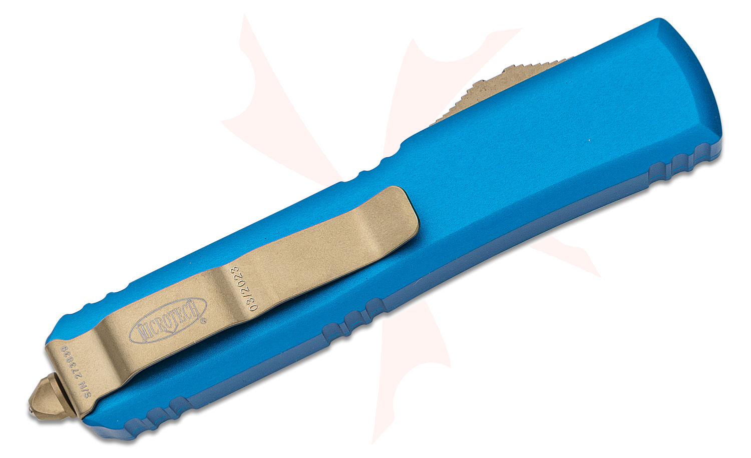 Microtech 121-13BL Ultratech AUTO OTF 3.46" Bronze Drop Point Blade ...