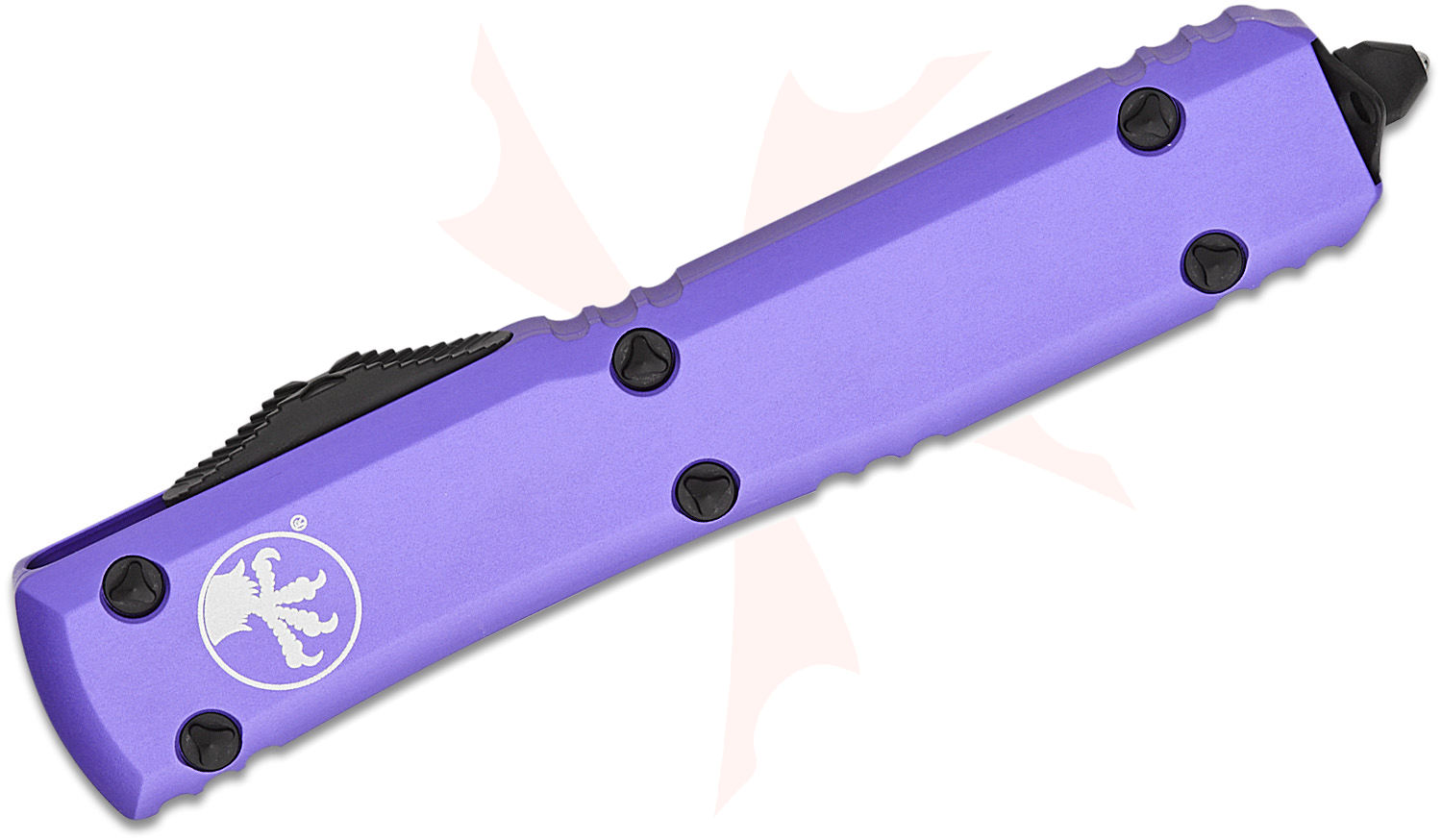 Microtech 121-2PU Ultratech AUTO OTF 3.46" Black Drop Point Combo Blade ...