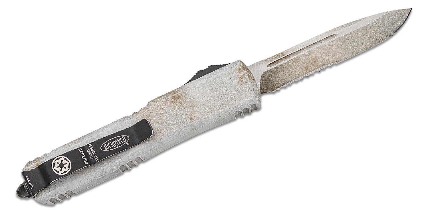 Microtech 121-2SAD Sandtrooper Deep Engraved Ultratech AUTO OTF 3.46 ...