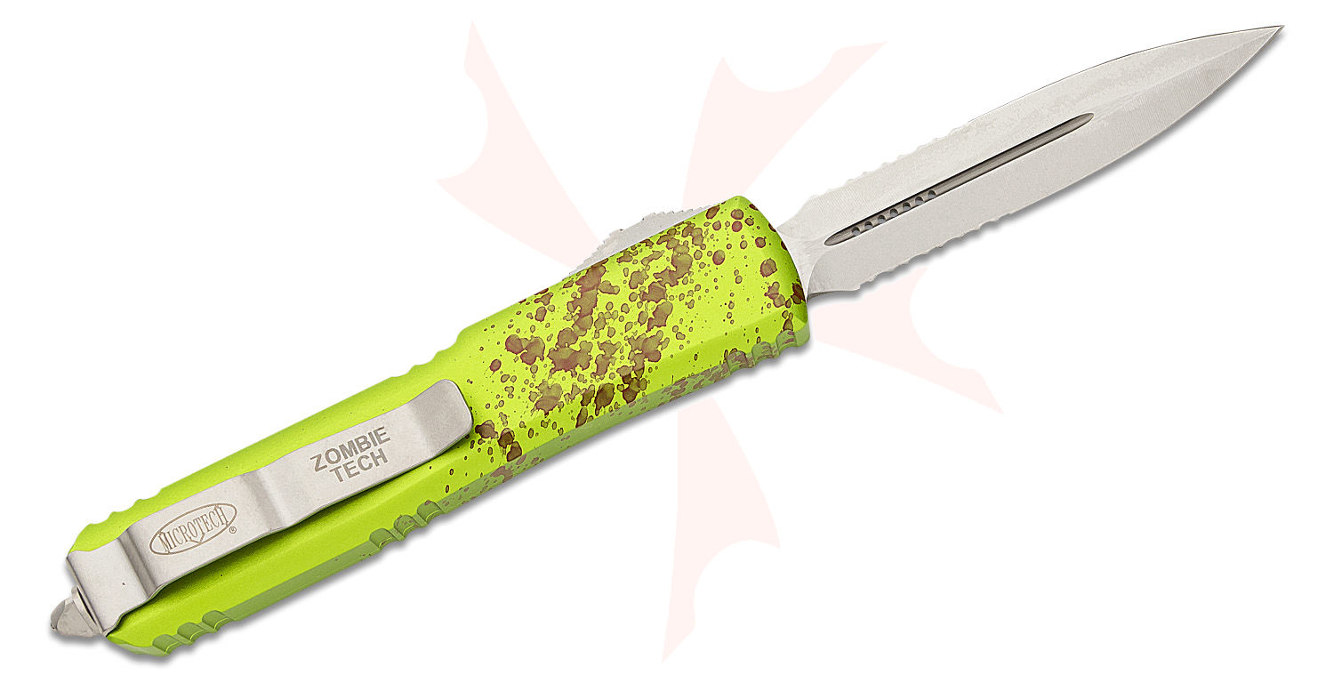 Microtech 122-11Z Zombie Tech Ultratech AUTO OTF 3.46" Stonewashed ...