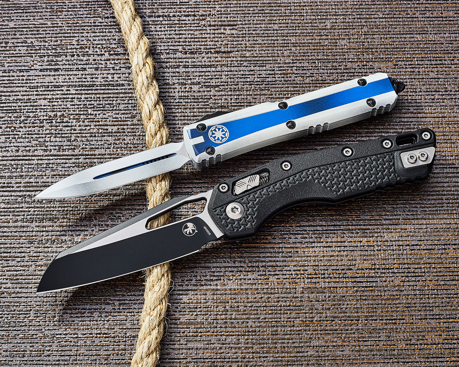 Microtech 122-1CO Clone Trooper Ultratech AUTO OTF 3.46" White Double ...