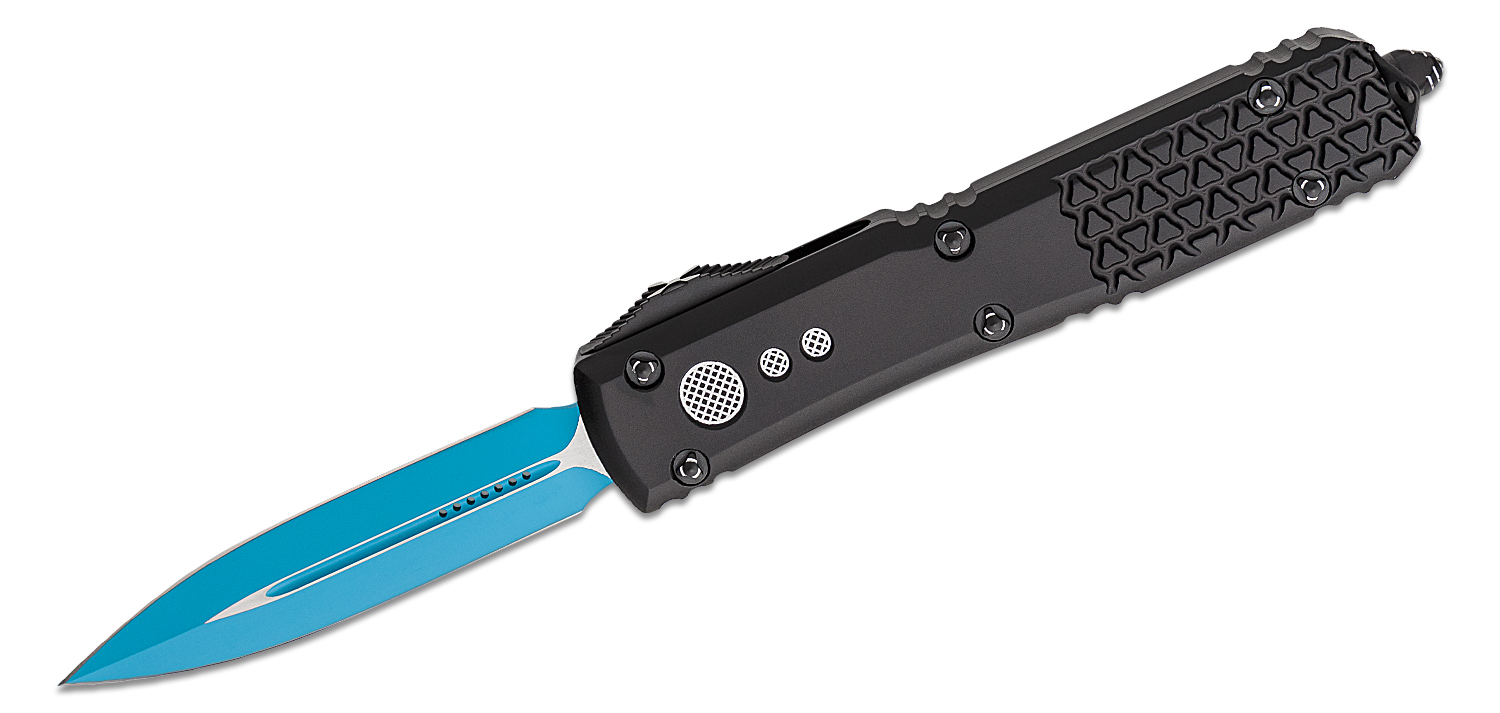 Microtech 122-1JK Jedi Knight Ultratech AUTO OTF 3.46" Blue Double Edge ...
