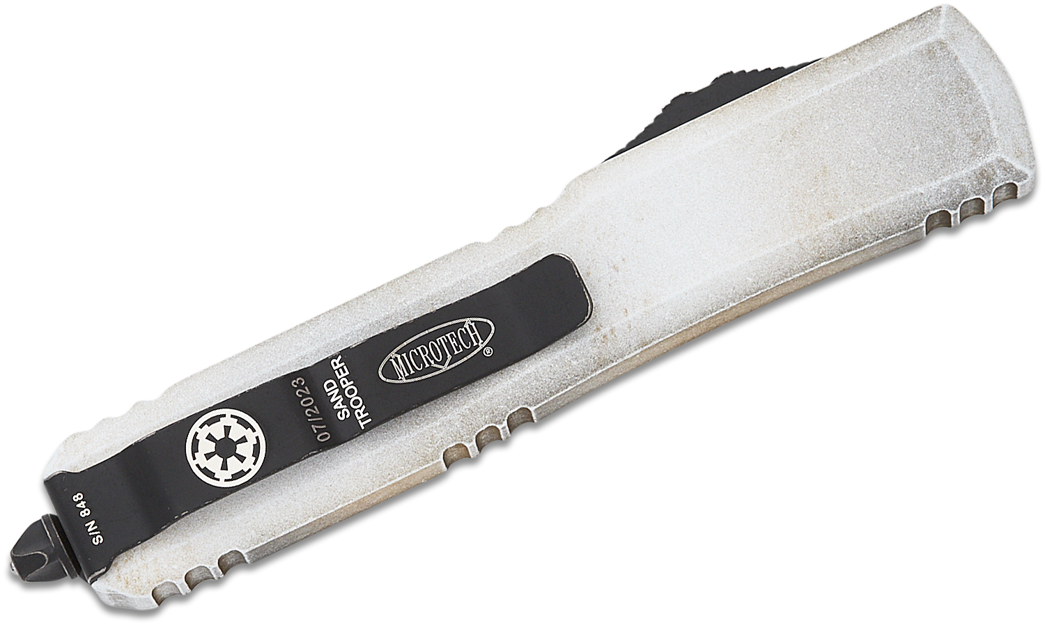 Microtech Signature Series Sandtrooper Deep Engraved Ultratech AUTO OTF ...