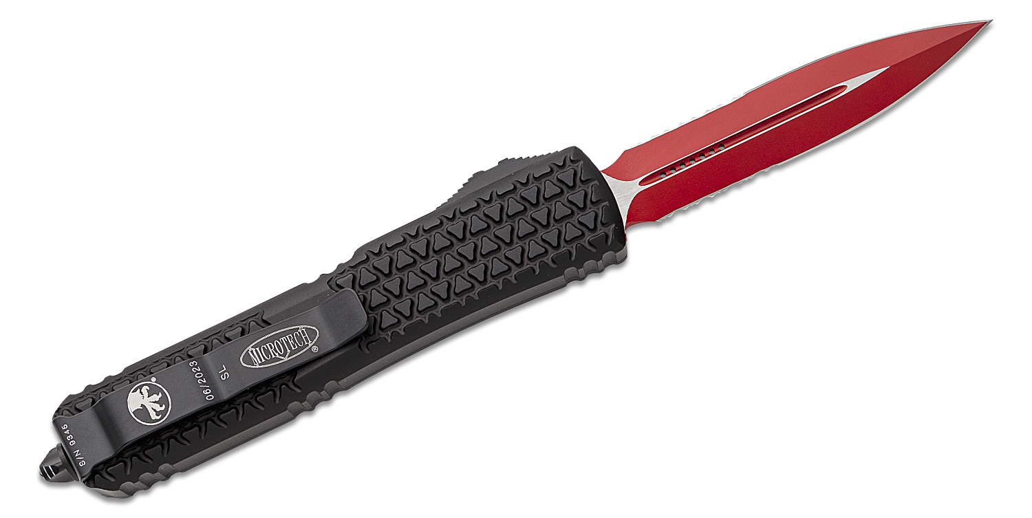 Microtech 122-2SL Sith Lord Ultratech AUTO OTF Knife 3.46" Red Double ...
