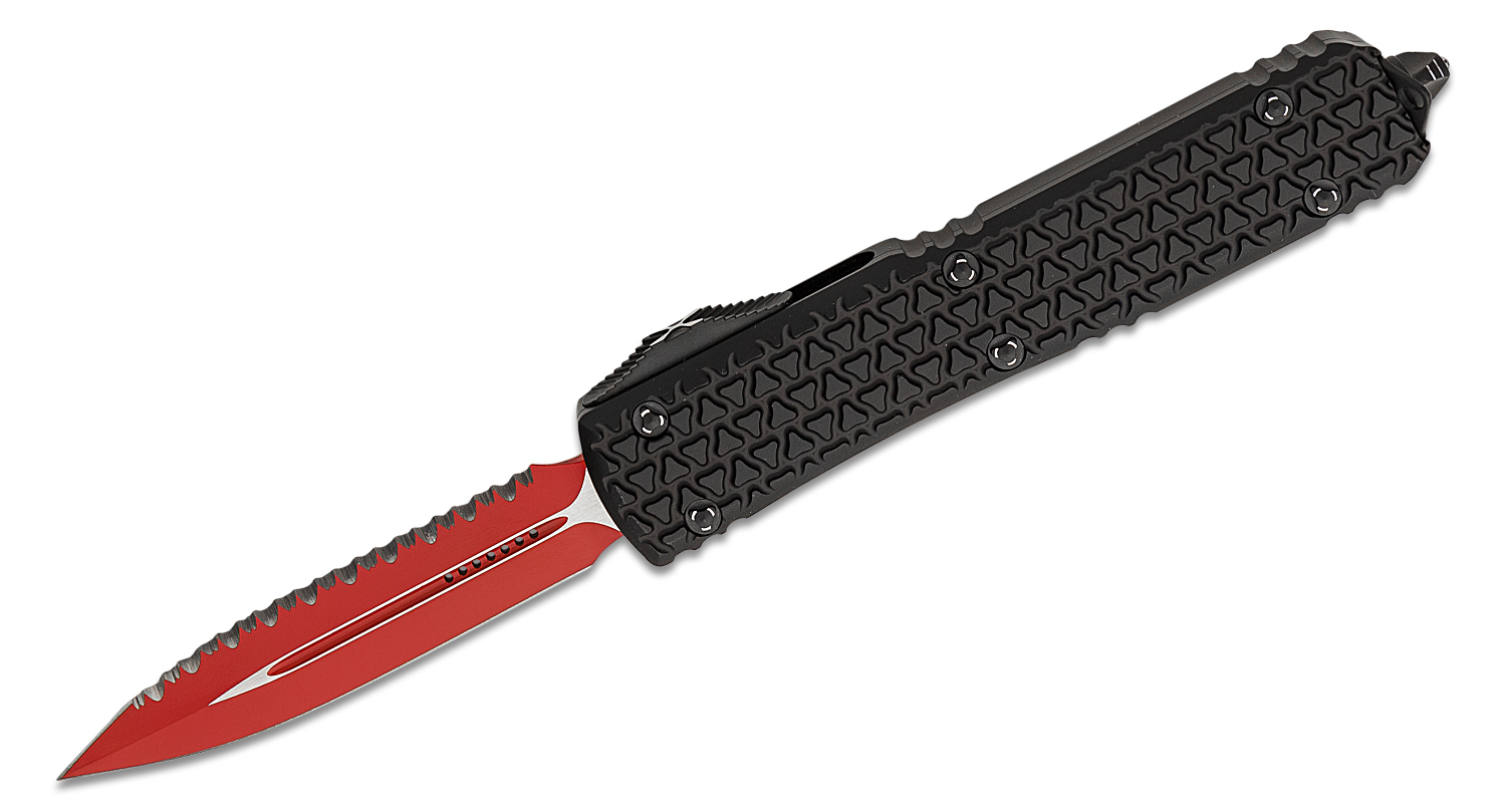 Microtech Sith Lord Ultratech AUTO OTF Knife 3.46" Red Plain/Serrated ...