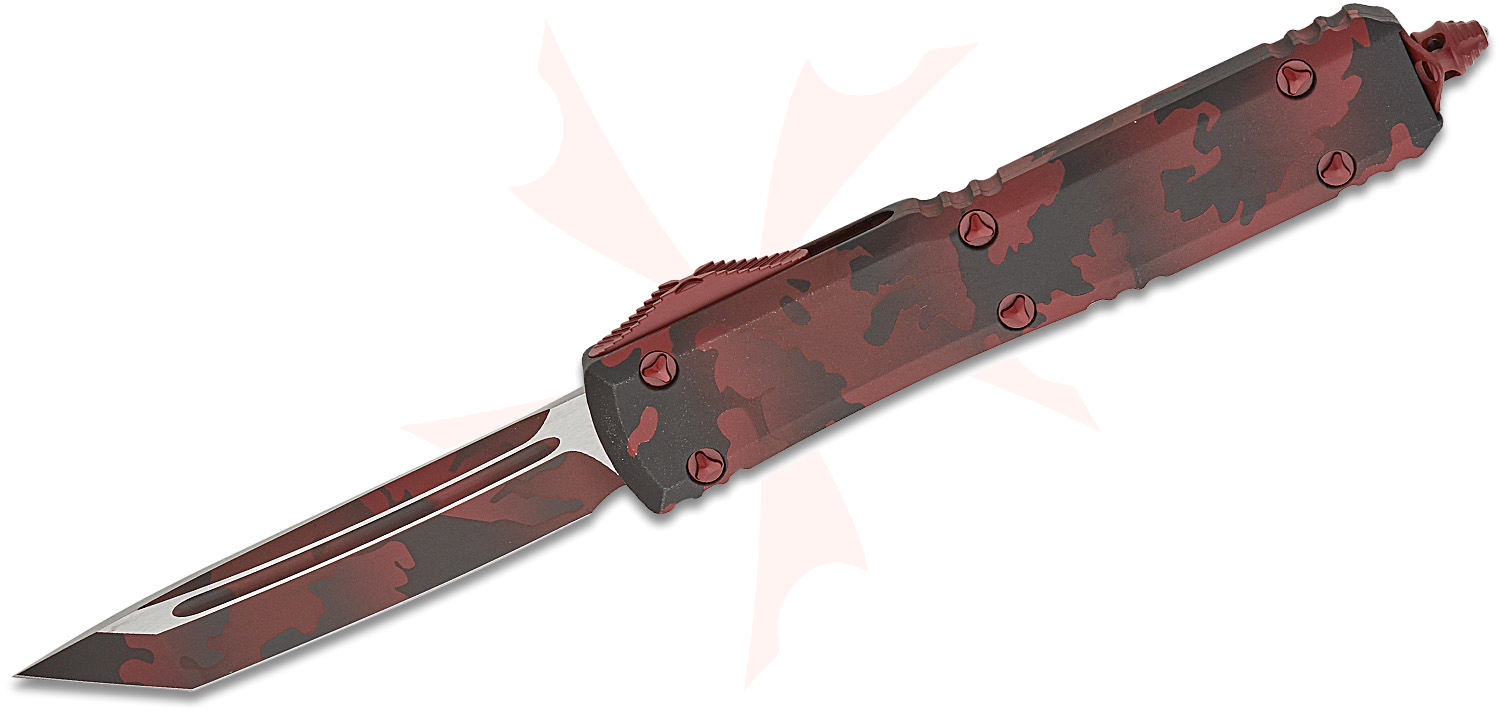 Microtech 123-1RCS Signature Series Ultratech AUTO OTF 3.46" Red Camo ...