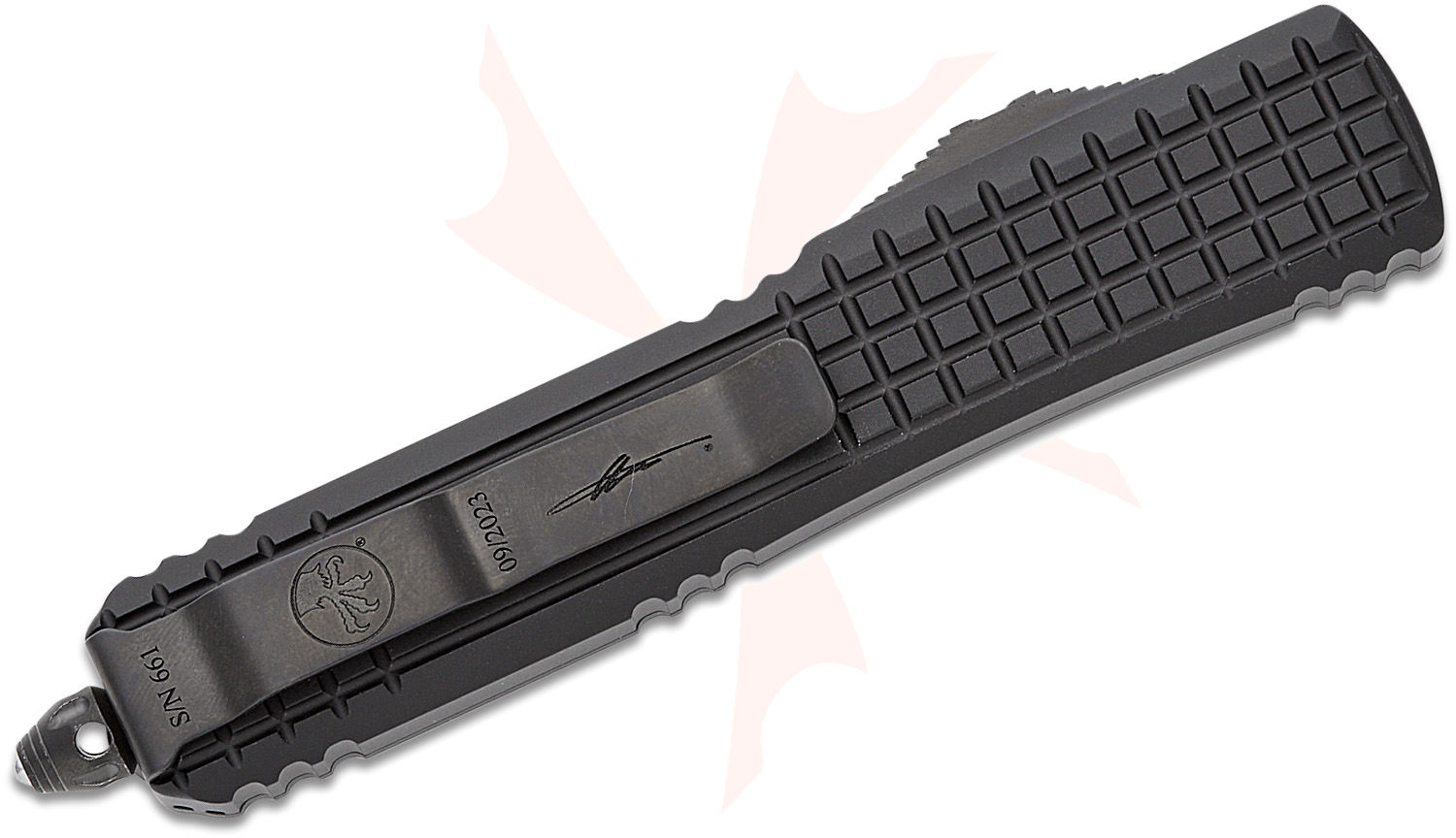 Microtech 123-1UT-DSH Ultratech Shadow Frag AUTO OTF 3.46" Black DLC ...