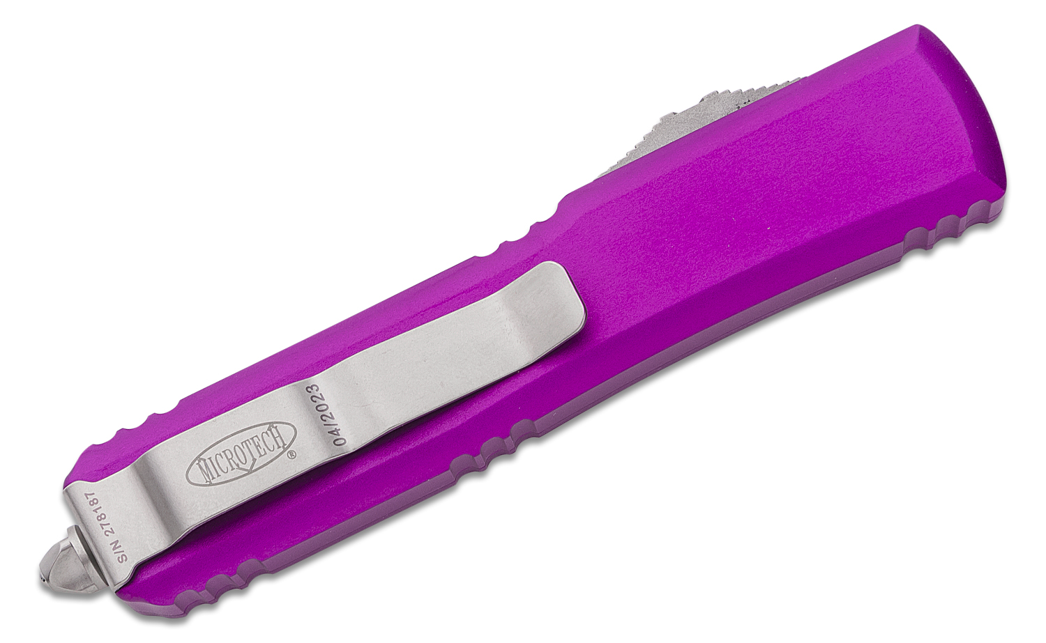 Microtech 123-4VI Ultratech AUTO OTF Knife 3.46" Satin Plain Tanto ...
