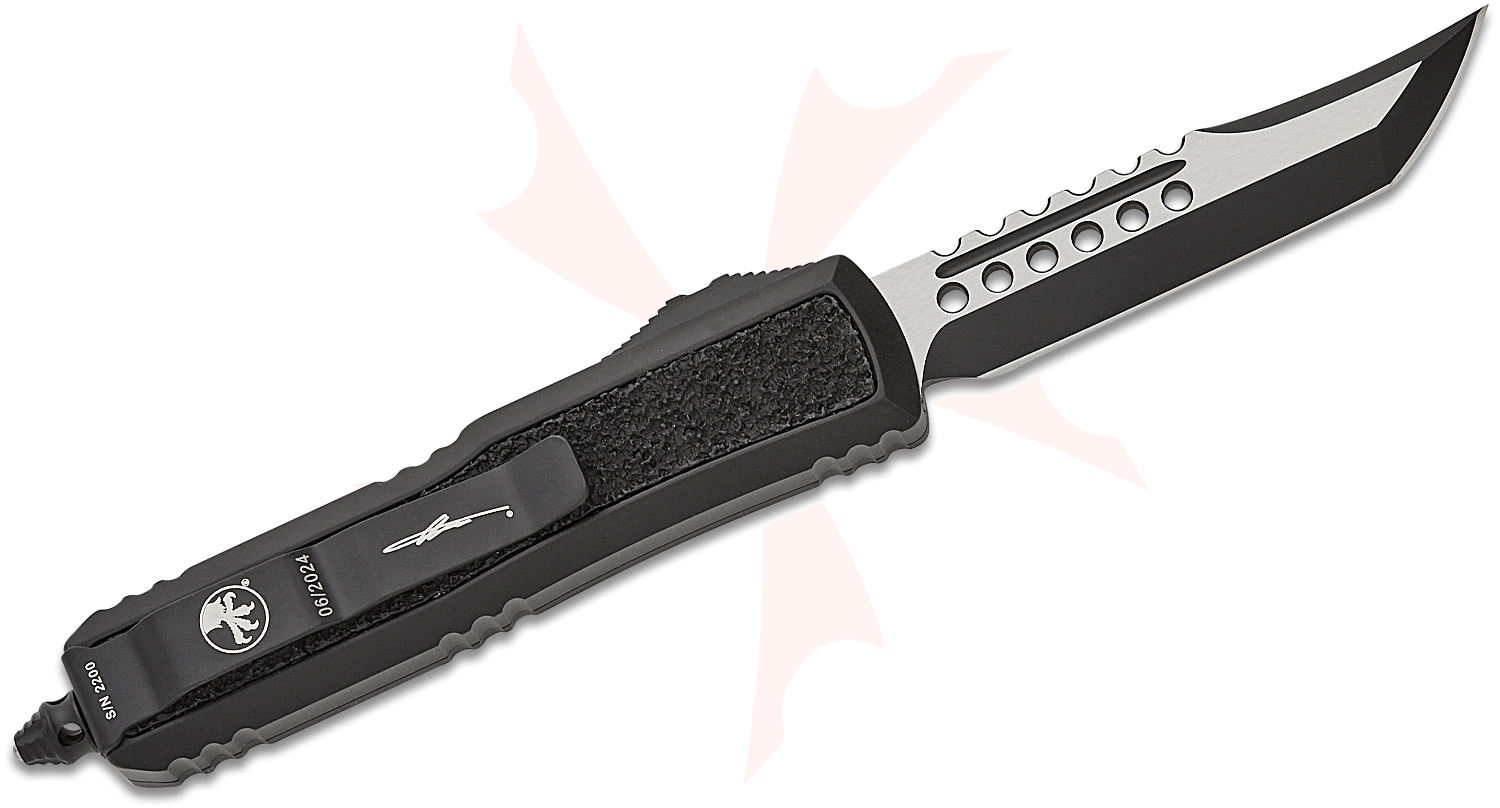 Microtech Signature Series Daytona Tactical AUTO OTF Knife 3.125" Black ...
