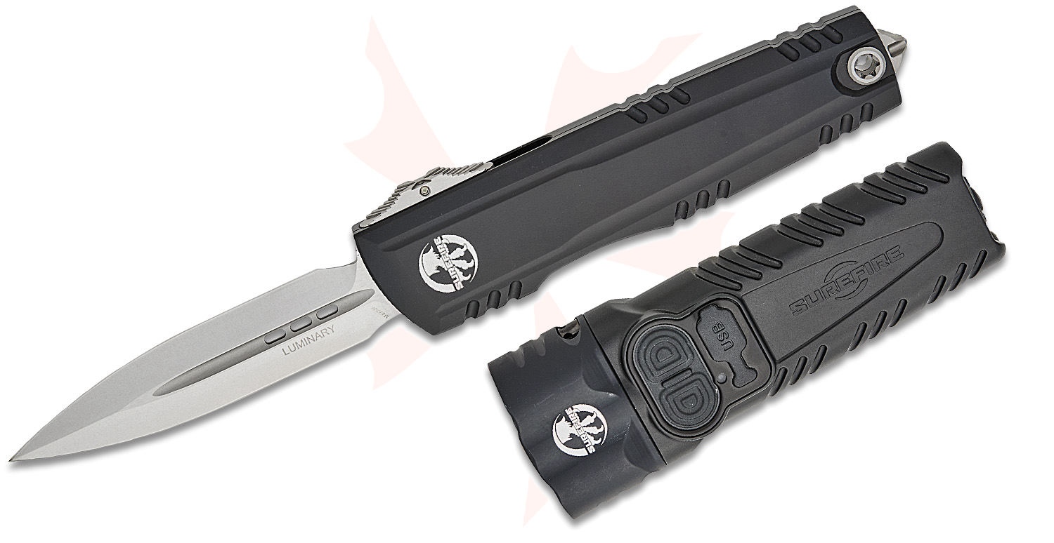 Microtech/SureFire Collaboration Luminary AUTO OTF Knife Box Set 3.625 ...