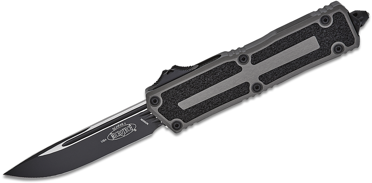 Microtech 2023 Scarab II Gen III AUTO OTF Knife 3.875" M390MK Black ...