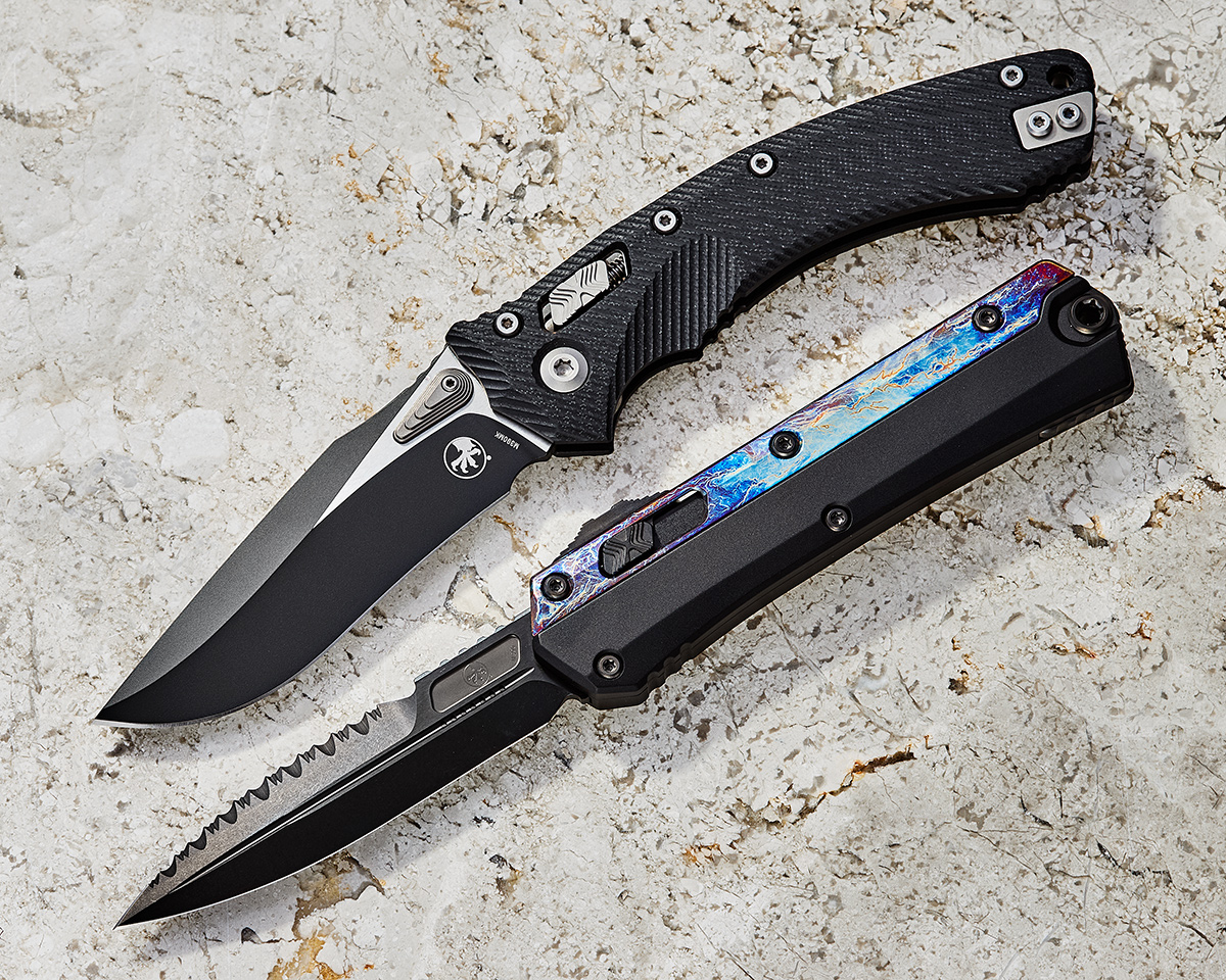 Microtech Amphibian RAM-LOK Manual Folding Knife 3.875" Bohler M390MK ...