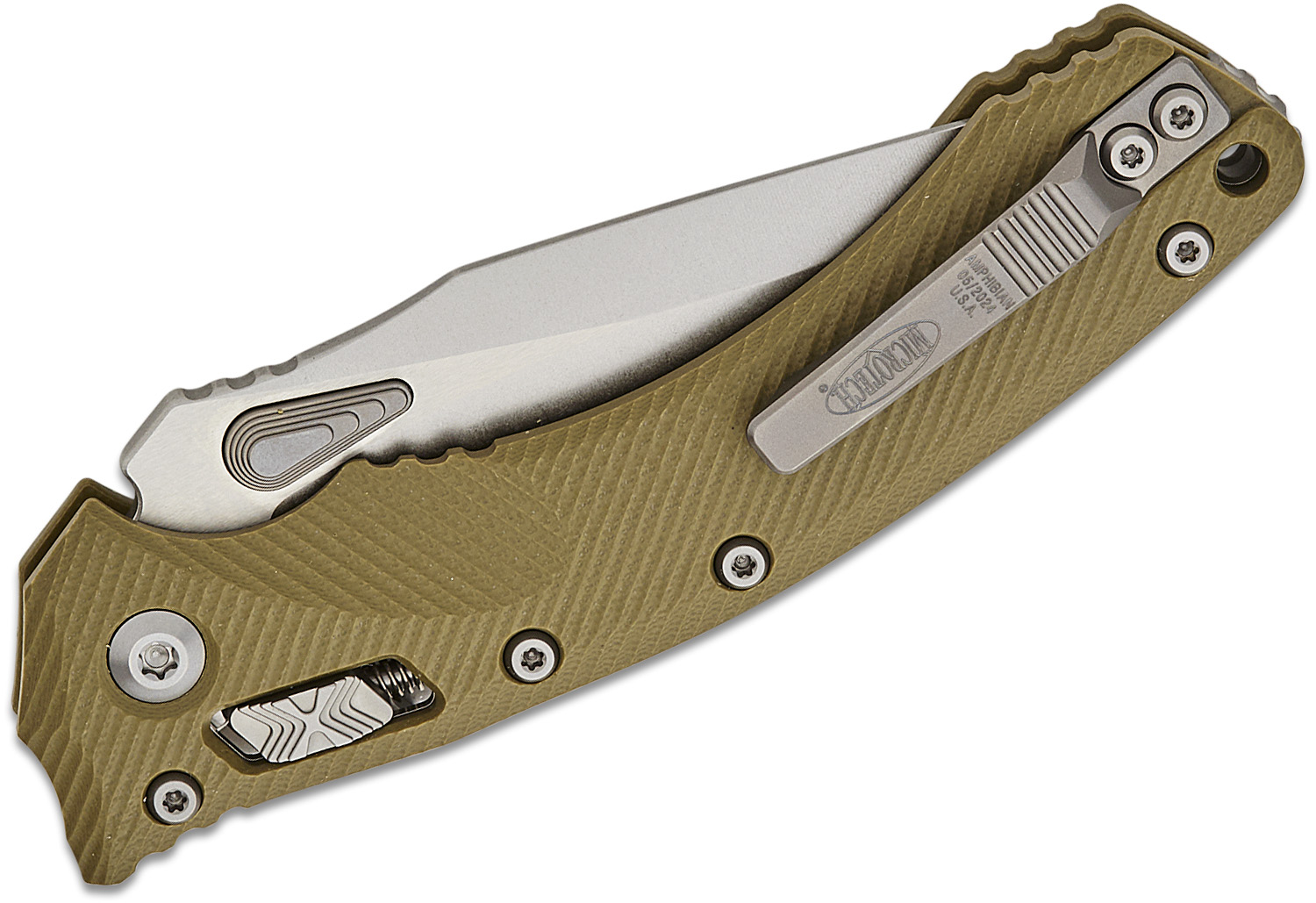 Microtech Amphibian RAM-LOK Manual Folding Knife 3.875" Bohler M390MK ...