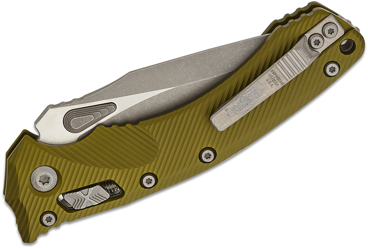 Microtech Amphibian RAM-LOK Manual Folding Knife 3.875" Bohler M390MK ...