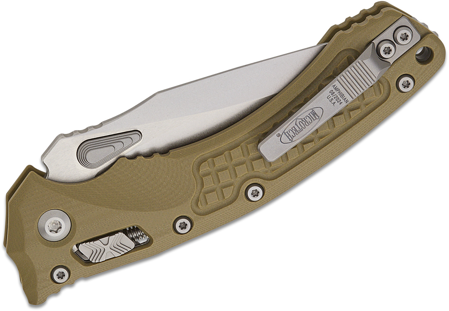 Microtech Amphibian RAM-LOK Manual Folding Knife 3.875" Bohler M390MK ...