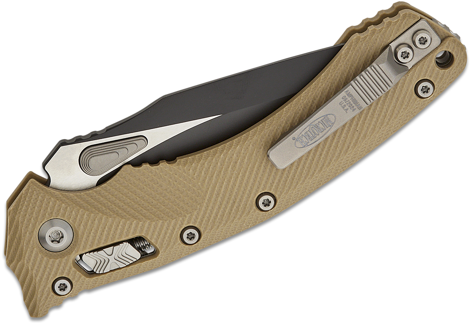 Microtech Amphibian RAM-LOK Manual Folding Knife 3.875" Bohler M390MK ...