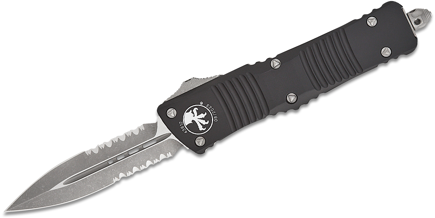 Microtech 142-11AP Combat Troodon AUTO OTF 3.75" Apocalyptic Double ...