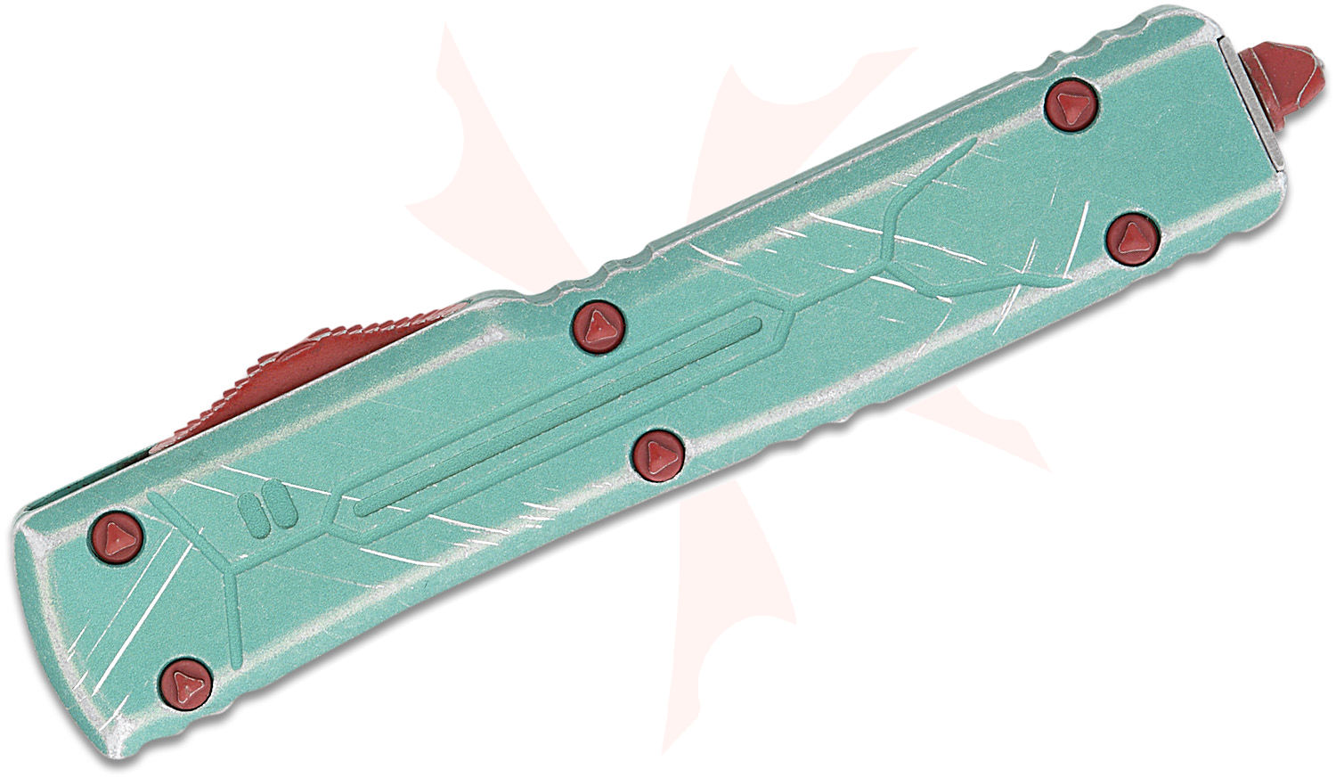 Microtech 149-11BH UTX-70 Bounty Hunter AUTO OTF Knife 2.41" Apocalyptic Tanto Combo Blade ...