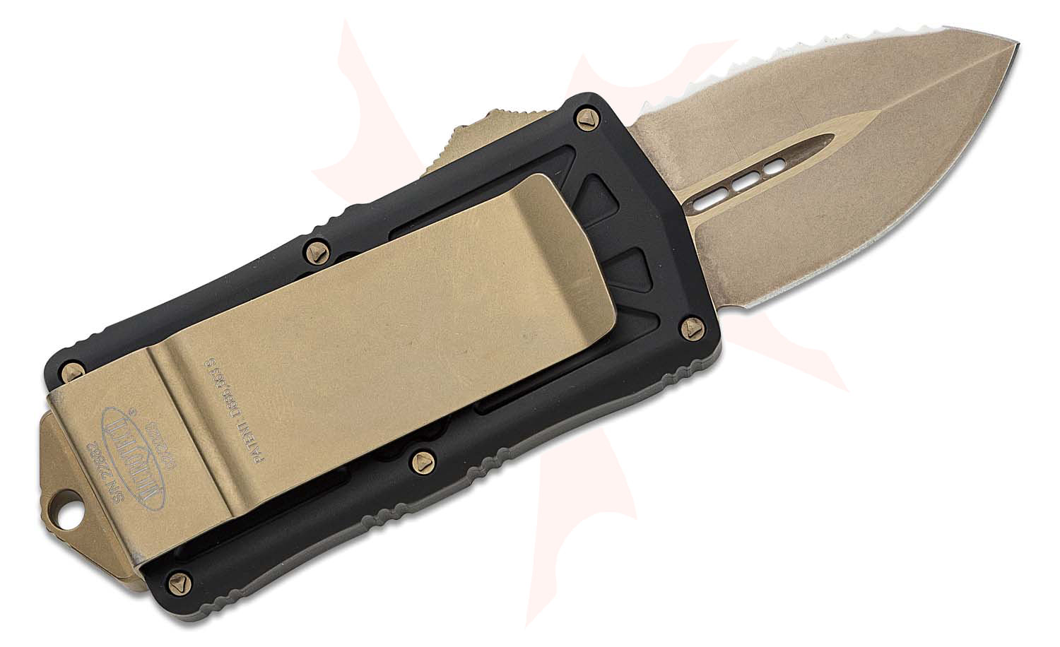 Microtech 157-15 Exocet OTF Money Clip AUTO Knife 1.98" Bronze Plain ...