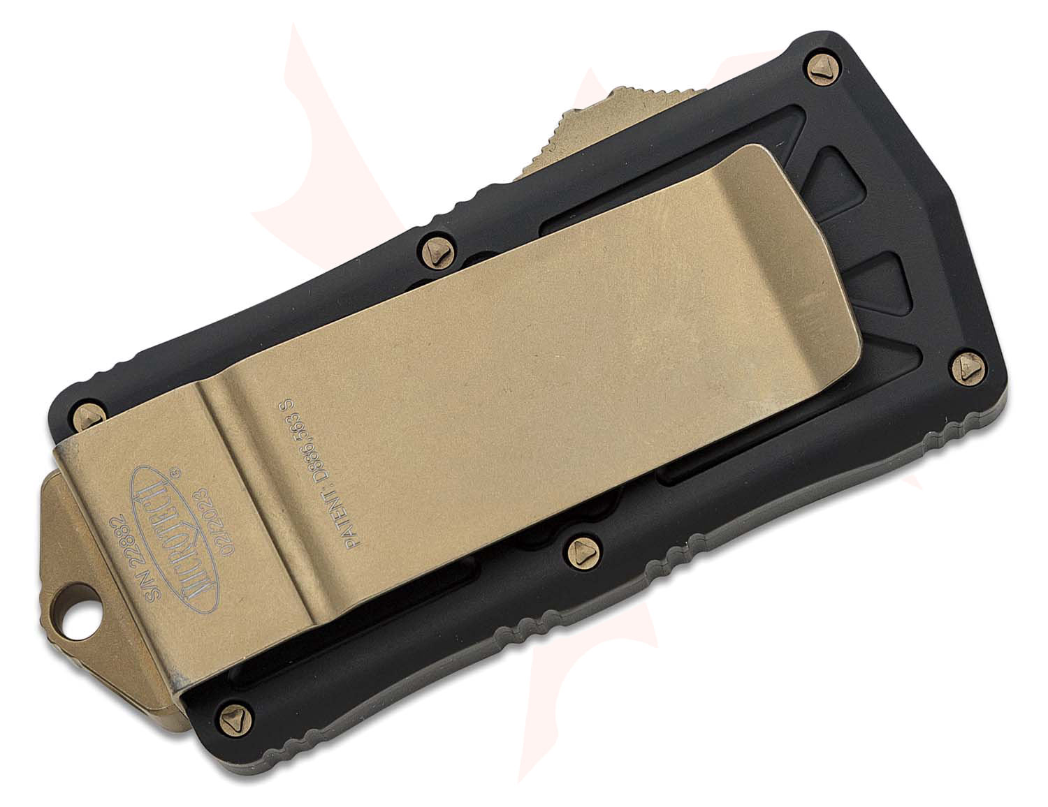 Microtech 157-15 Exocet OTF Money Clip AUTO Knife 1.98" Bronze Plain ...