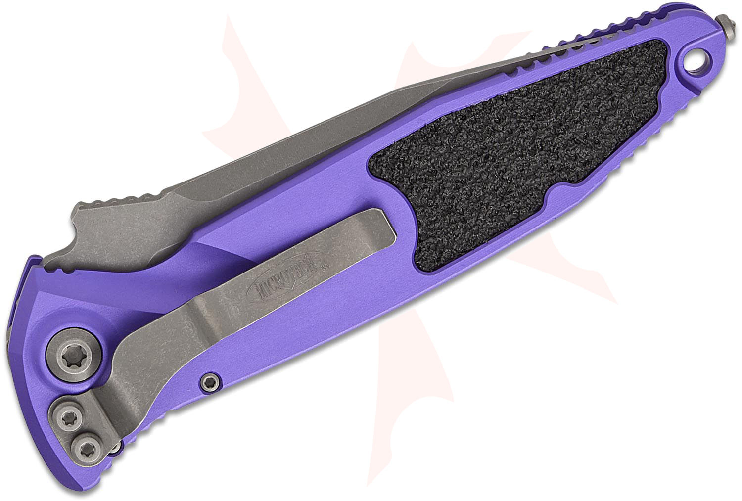 Microtech 160A-10APPU Socom Elite AUTO Folding Knife 4.05" Apocalyptic Clip Point Plain Blade ...