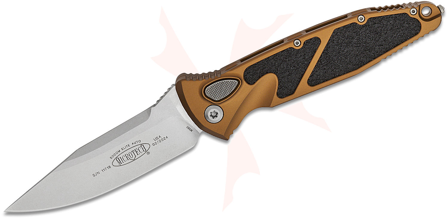 Microtech 160A-10TA Socom Elite AUTO Folding Knife 4.05" Stonewashed ...