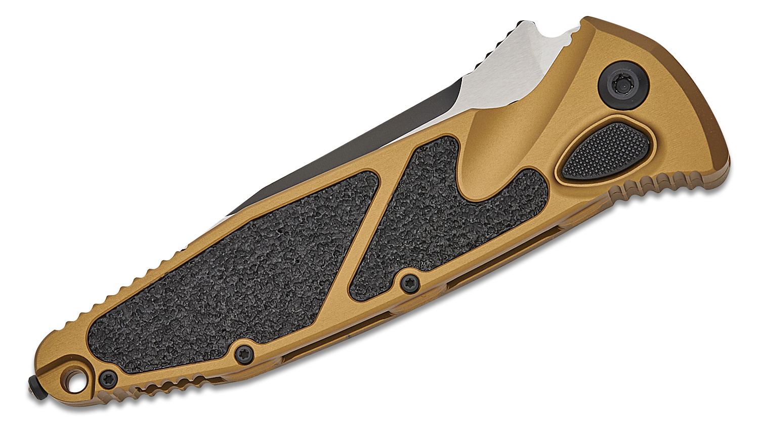 Microtech 160A-2TA Socom Elite Tactical AUTO Folding Knife 4.05" Black ...
