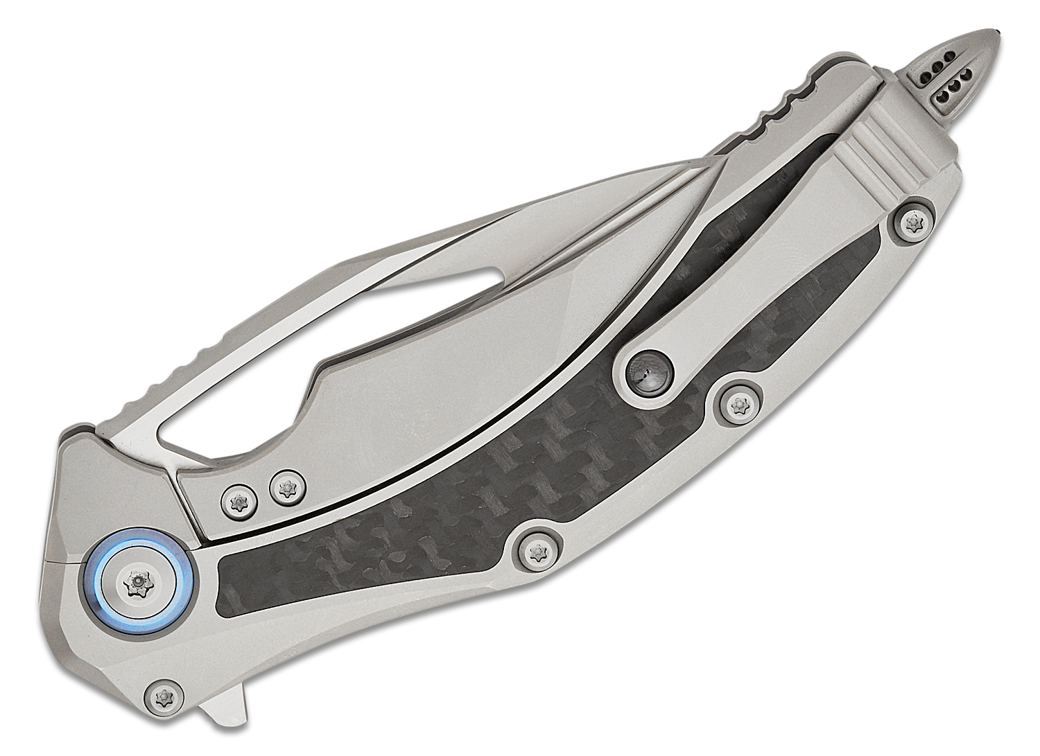 Microtech Matrix Manual Folding Knife 3.77" M390 Hand Rubbed Modified ...