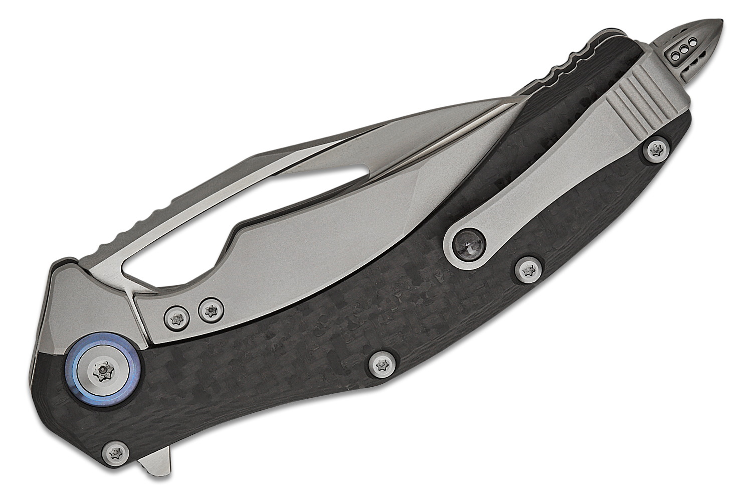 Microtech Matrix Manual Folding Knife 3.77" M390 Hand Rubbed Modified ...
