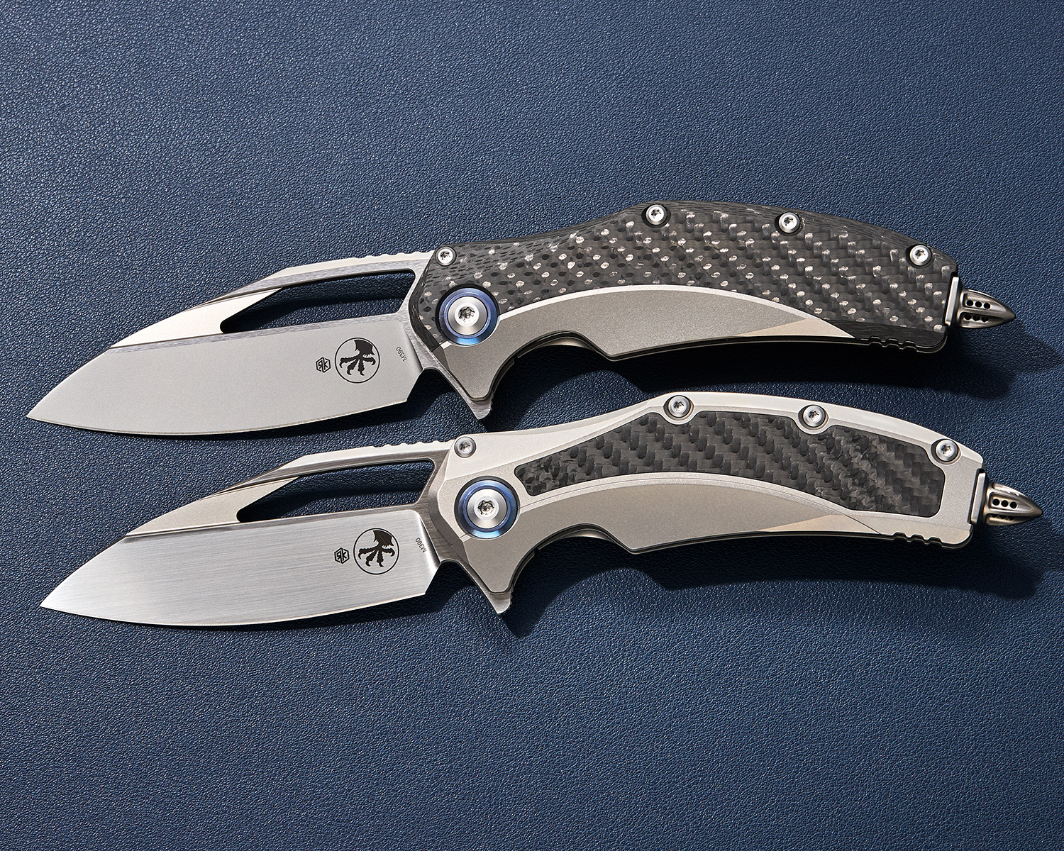 Microtech Matrix Manual Folding Knife 3.77" M390 Blasted Modified ...